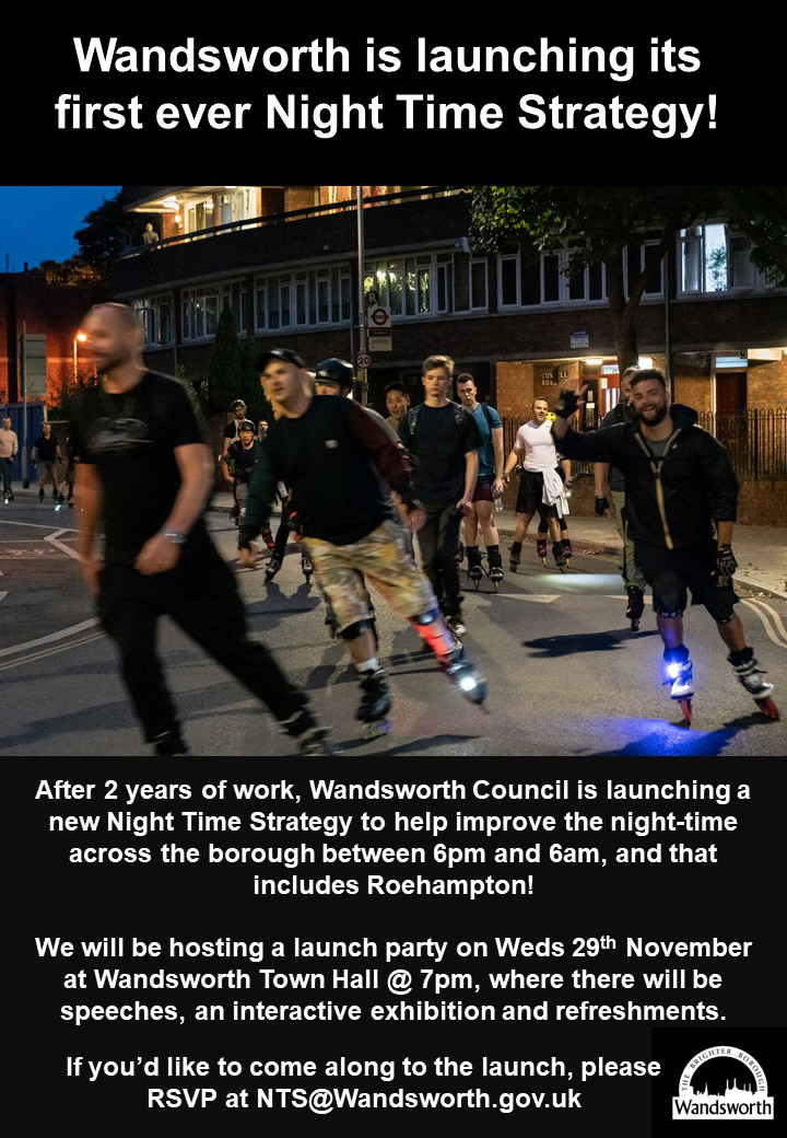 Wandsworth is launching its first ever Night Time Strategy!